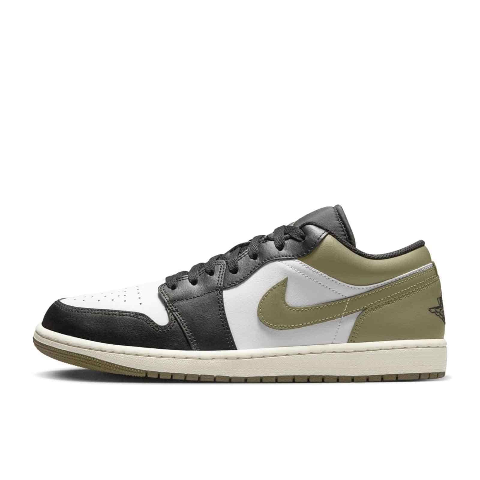 Air Jordan 1 Low 'Black Toe Medium Olive' | Tabas.com.pe